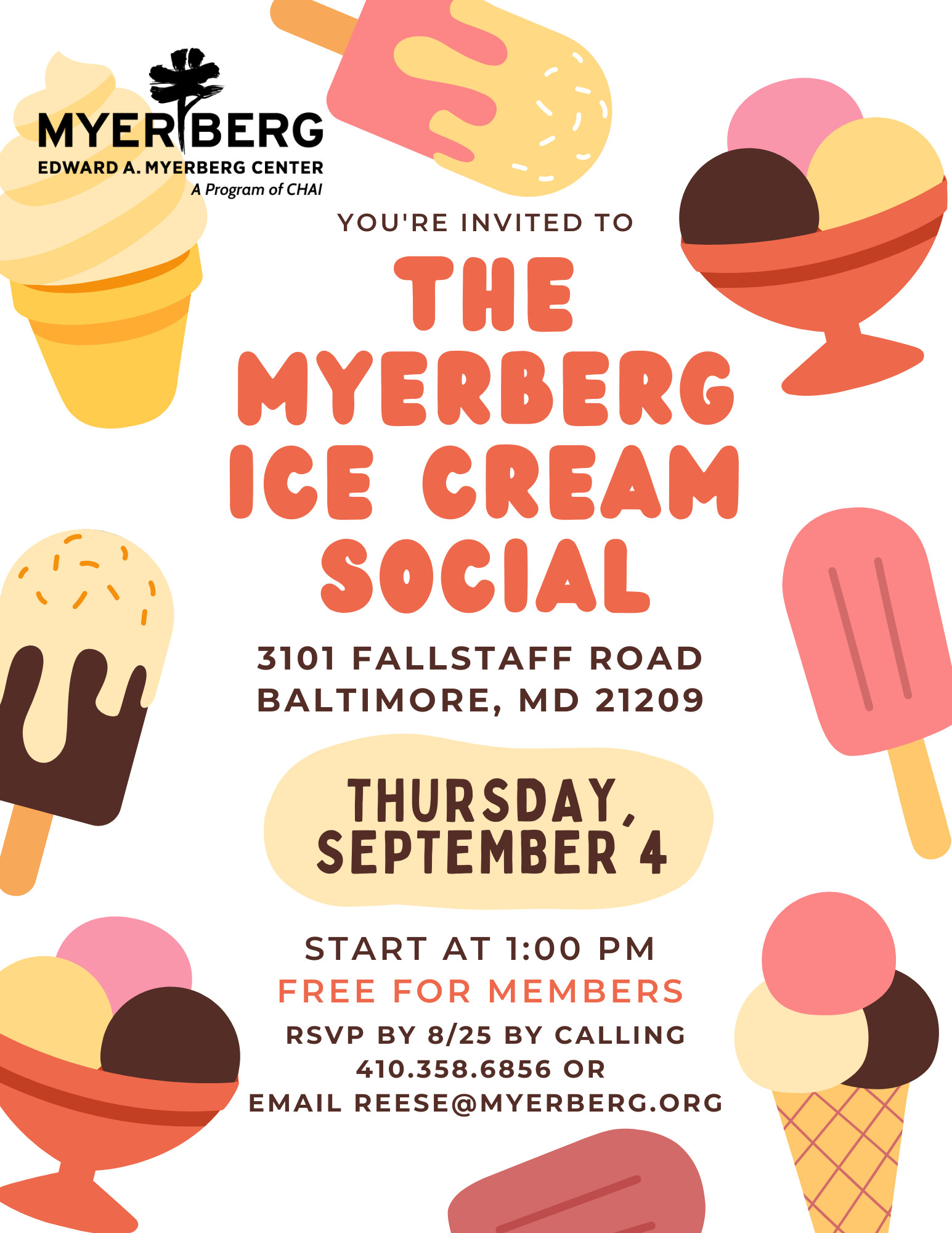 Ice Cream Social - The Edward A. Myerberg Center