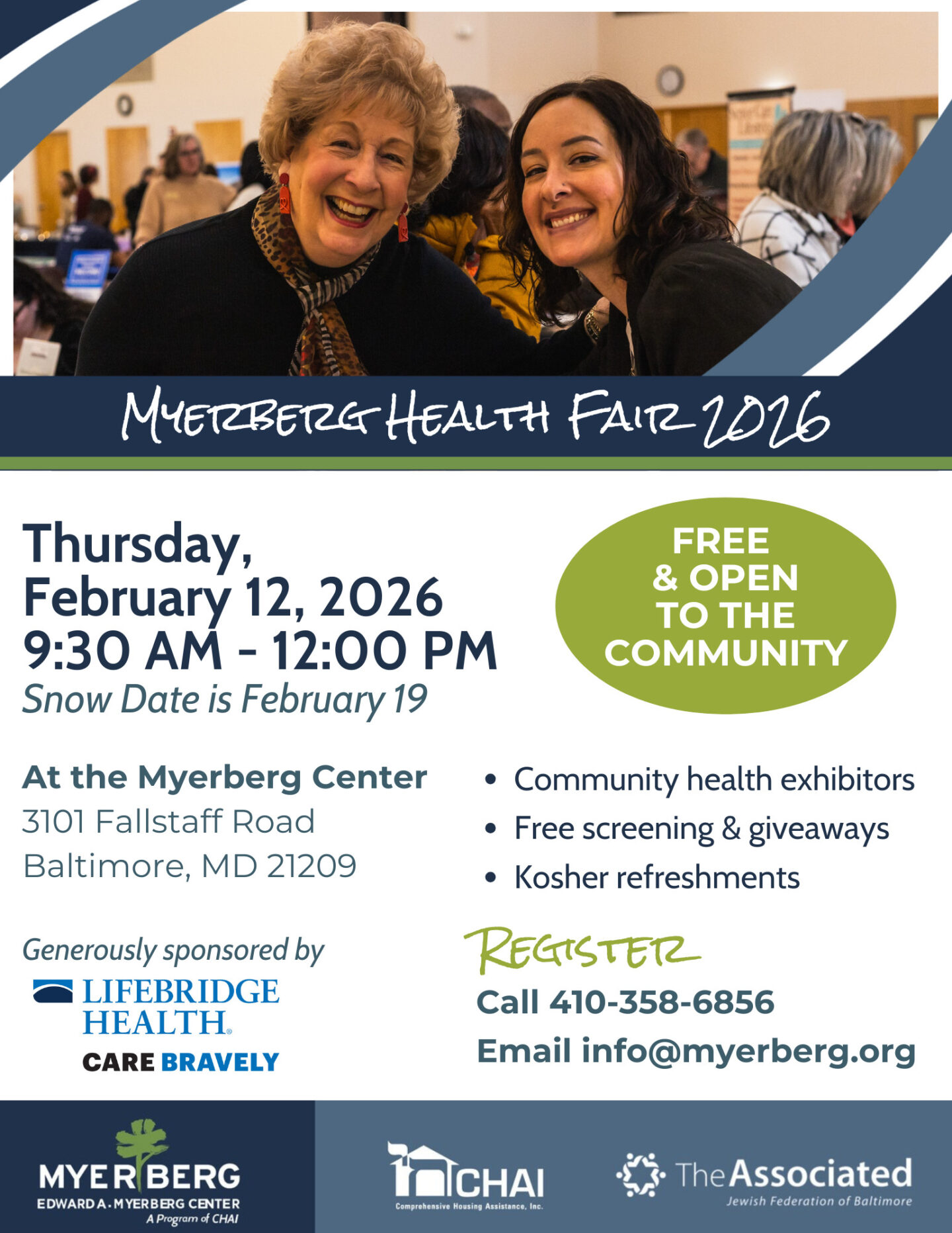 Health Fair 2026 - The Edward A. Myerberg Center
